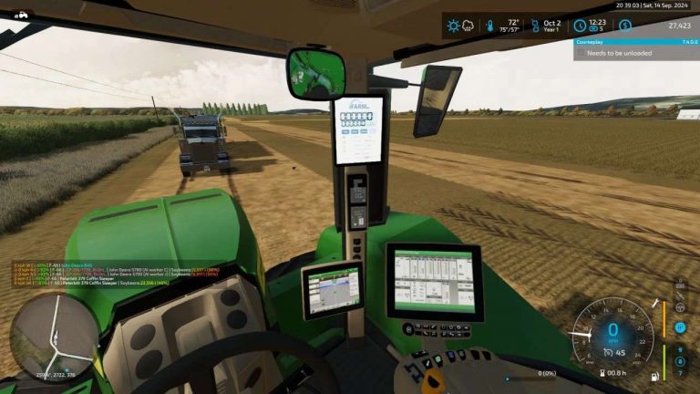 FS22 John Deere 9R (Prawdziwy panel) v1.0.0.0 - FS25 Mody | FS22 Mody