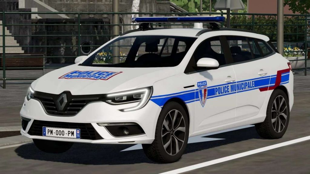 FS22 Renault Megane IV Faza 1 (Policja Miejska) v1.0.0.0 - FS25 Mody ...
