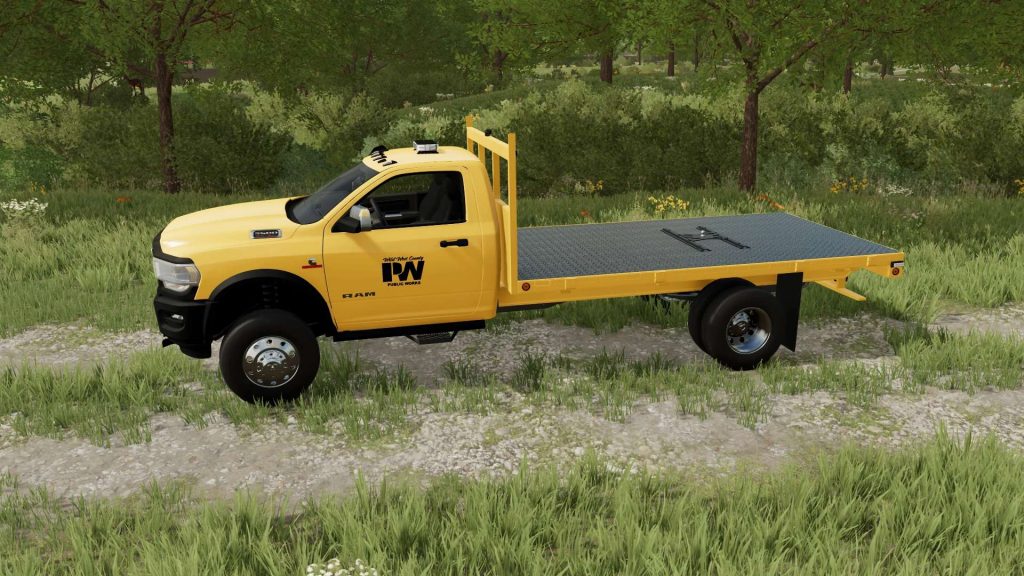 FS22 2020 RAM 3500 Flatbed v3.0.0.0 - FS25 Mody | FS22 Mody