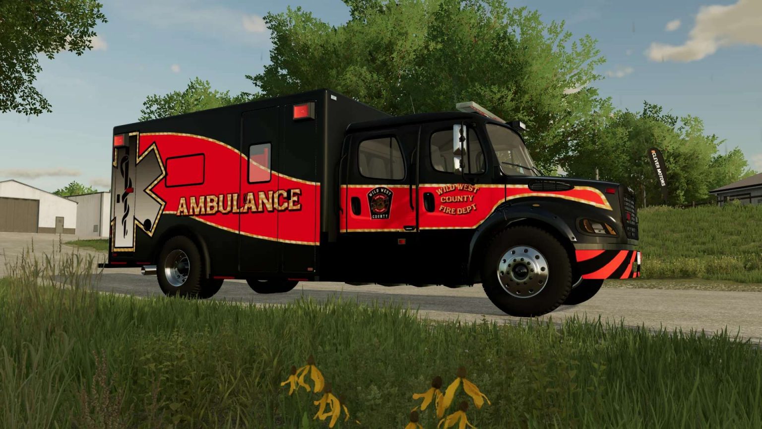 FS22 M2 Freightliner Ambulans v4.0.0.0 - FS25 Mody | FS22 Mody
