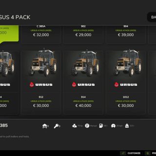 FS25 Ursus 4 pack v1.0.0.0 - FS25 Mody | FS22 Mody