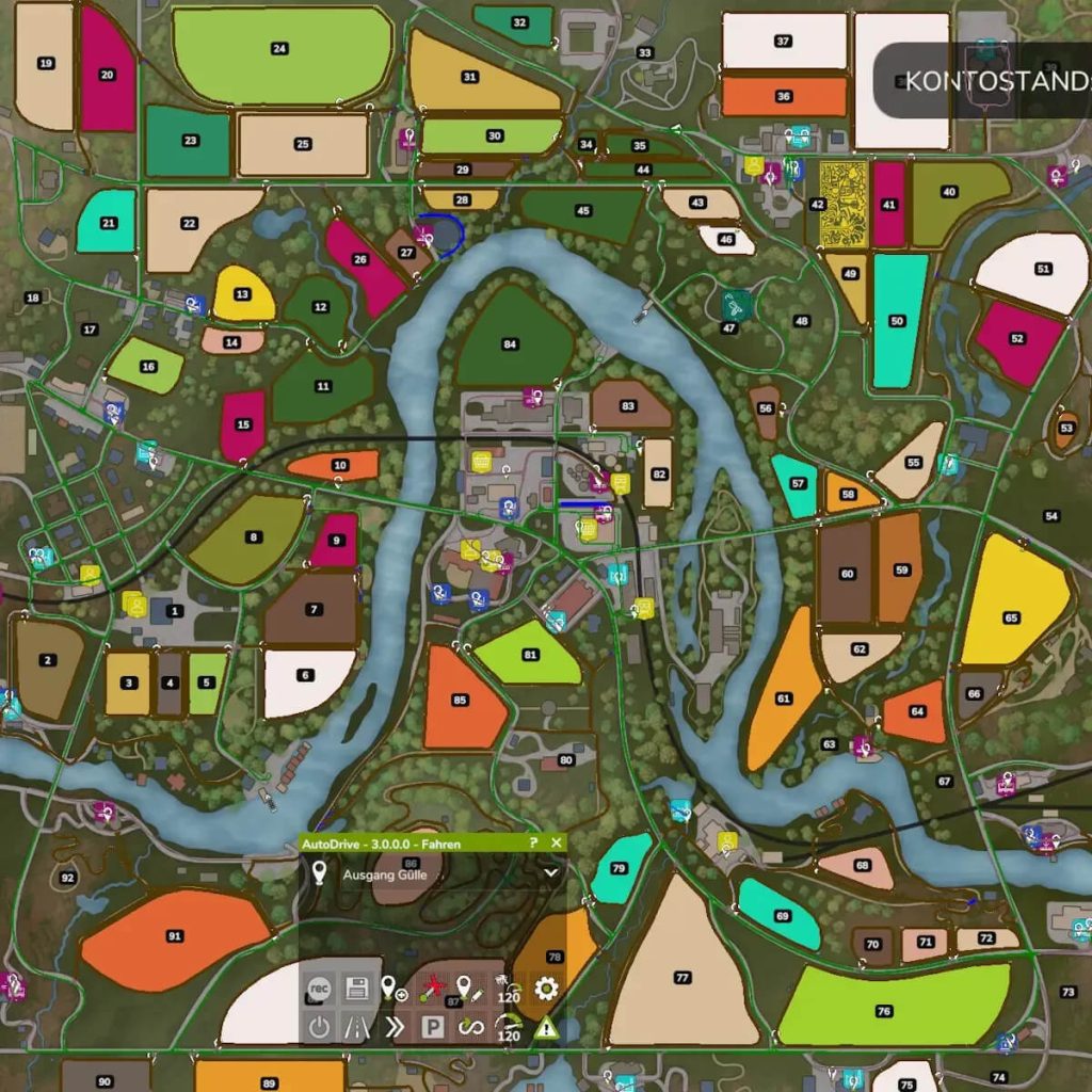 FS25 Sieć Auto Drive Riverbend Springs V2.0.0.0 - FS25 Mody | FS22 Mody